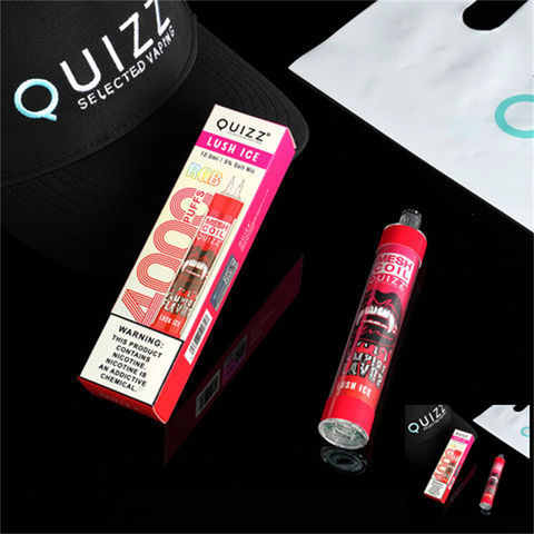 China RGB glowing QUIZZ MESH COIL 4000 puffs Pre-filled vape e ...