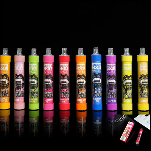 China RGB glowing QUIZZ MESH COIL 4000 puffs Pre-filled vape e ...