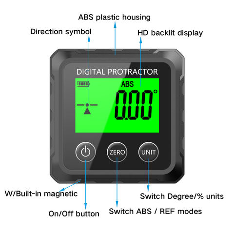 China Digital Protractor Digital Inclinometer precision digital level ...