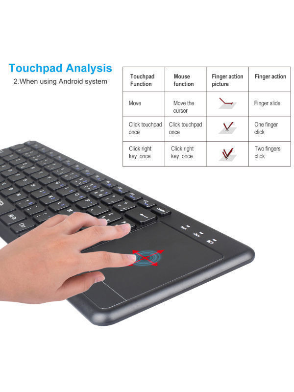China Full-size Wireless Keyboard with Large XL Touchpad for Laptop ...
