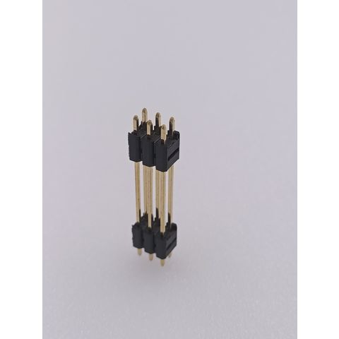 China Pitch 2.54mm Pin header dual plastics 2x3 Pin pcb connector ...