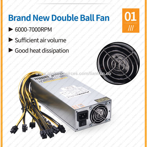 China 2000w silent psu 90plus power 2000w power supply platinum power ...