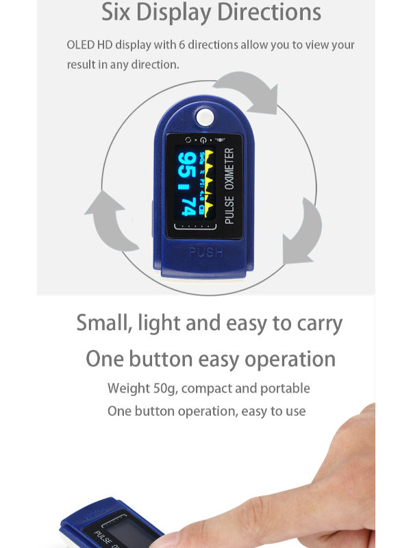 China FDA approved oxygen meter finger portable machine with pulse ...