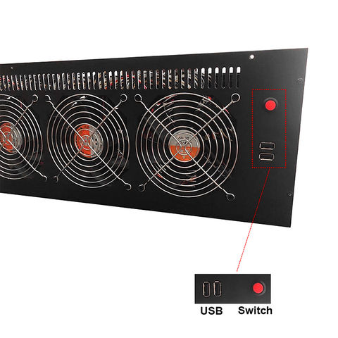 China BitCoin Mining Machine RX 580 8GB Miner Cases Support CPU Group 8 ...