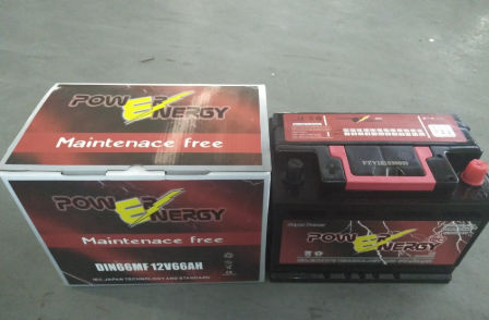 China DIN66MF 12V/66Ah Maintenance-free Lead-acid Storage Battery Auto ...