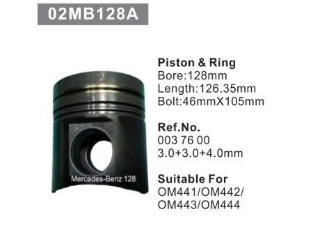 China Piston for Mercedes-Benz,Ref NO.:0037600,Ring:3.0+3.0+4.0mm ...