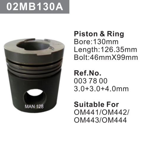 China Piston for Mercedes-Benz,Ref NO.:0037600,Ring:3.0+3.0+4.0mm ...