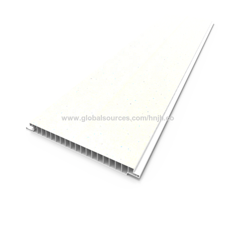 China White color middle groove roof ceiling tiles PVC ceiling wall ...