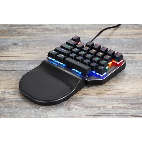 China Motospeed K27 OneHand Gaming Keyboards Rainbow Backlight 27 Keys ...