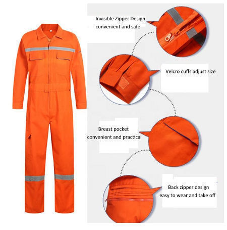 China Fireproof Uniform Flame Retardant Workwear Safety Uniform Clothes ...