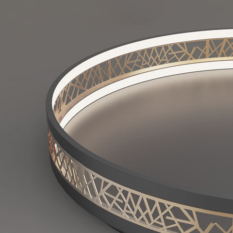 China Creative black gold bird nest shaped LED ceiling lamp for bedroom ...