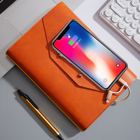 China New Leather Multi-Functional Notebook with 8000mAh Built in Power ...