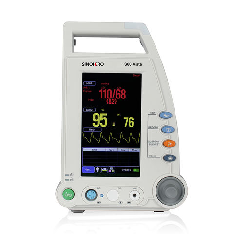 China 7 inch NIBP SpO2 PR TEMP Portable Multiparameter Hospital Vital ...
