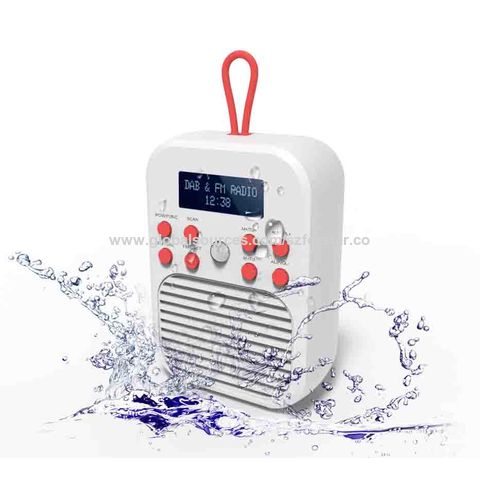 China Waterproof DAB+ Shower Radio with LCD Display Aux-in Jack and ...