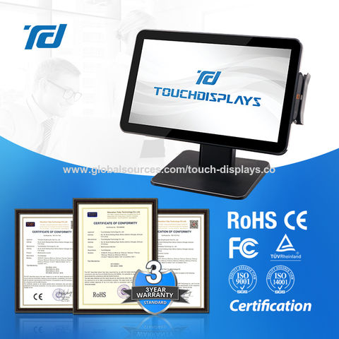 China Manufactory 15.6 inch widescreen capacitive pos terminal android ...