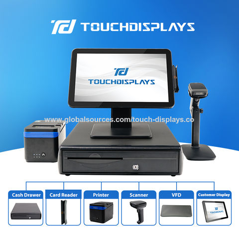 China Manufactory 15.6 inch widescreen capacitive pos terminal android ...