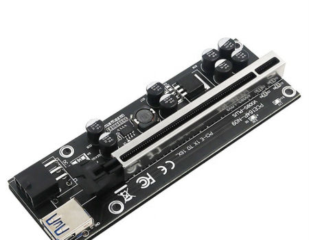 China PCIE Riser VER010S PCI Express Adapter Molex 6Pin SATA USB 3.0 ...