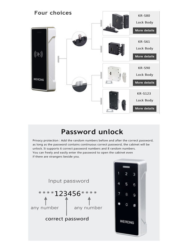 China Electronic Keyless RFID Panel Smart Furniture Drawer Lock on ...