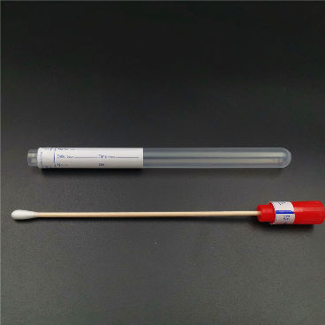 China Medical flocked swab with tube swab transport tube transystem ...