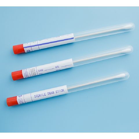 China Medical flocked swab with tube swab transport tube transystem ...