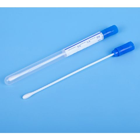 China Medical flocked swab with tube swab transport tube transystem ...