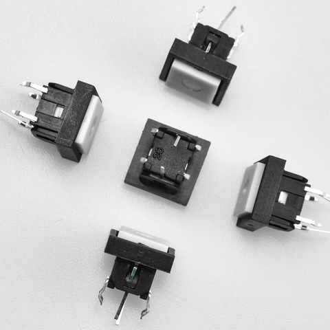 China Yueqing factory tactile switch momentary with LED SPST PCB push ...