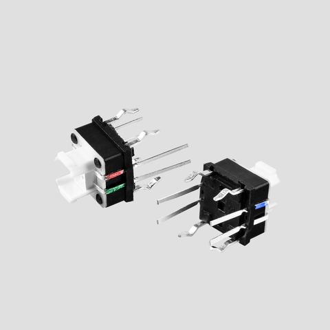 China 8 pin DPDT PCB mini push button switches 3 color LED Illuminated ...