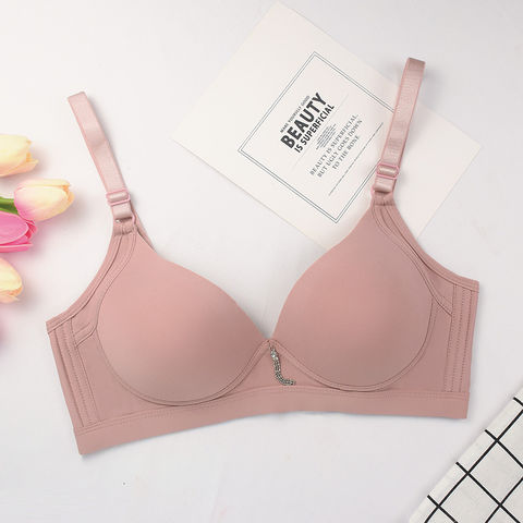 China Customized comfortable breathable women's bra small breasts ...