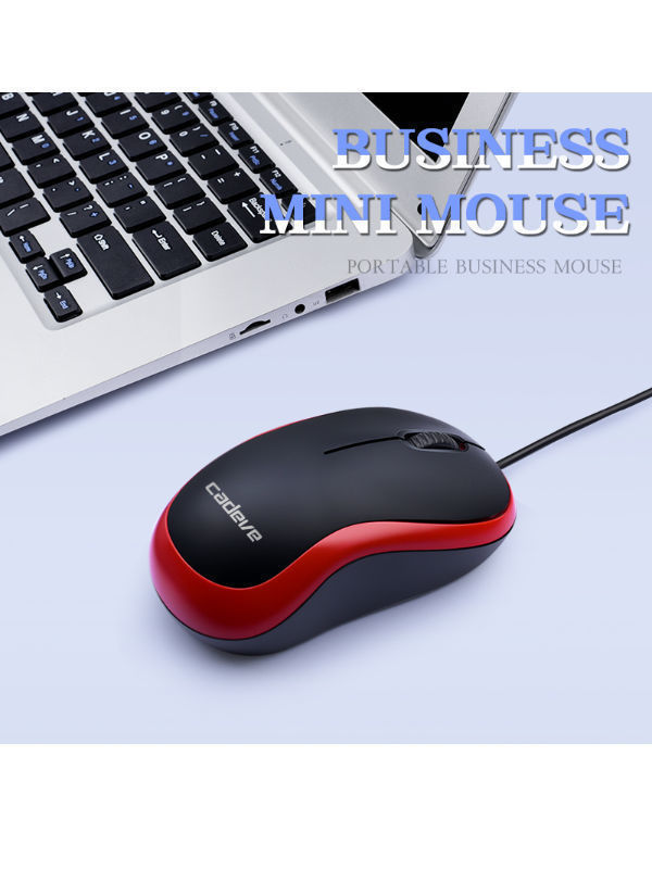 Basics 3-Button USB Optical Mouse for PC Laptop, Wired Mouse Computer ...