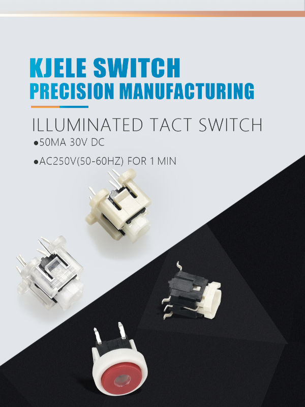 China Yueqing factory light momentary tactile switch push button switch ...
