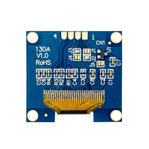 China 1.3 inch OLED Display Module128x64 Resolution White Blue Color 4 ...