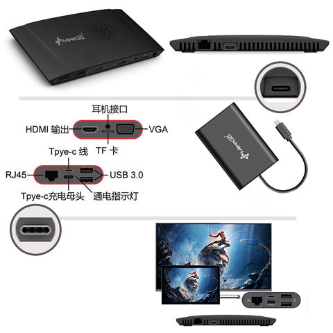 China MeeGOpad cheap small T09 4g 64g wifi 5v low power windows 10 ...