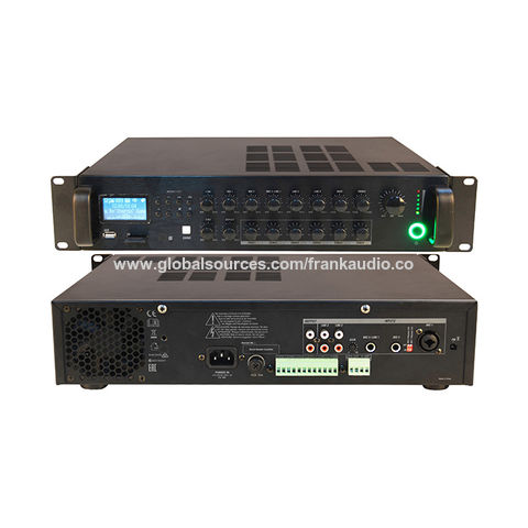 China PA amplifier, MP3 player, 24V DC, 70/100V AC input, one channel ...