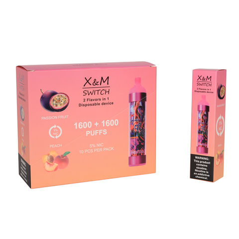 China 3ml+3ml Duo flavor vape pen X&M SWITCH disposable electronic ...