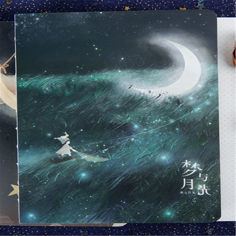 China Luminous journal notebook sutdent kawaii hardcover picture ...