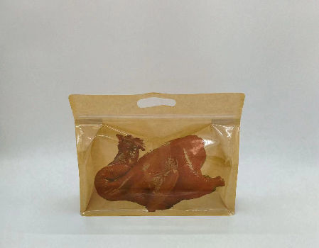 China Wholesale Kraft Roast Chicken grilled chicken Bag With Handle And ...