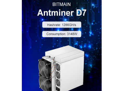 DASH Miner Machine Antminer D7 1286GH/S 3148W Asic Dash Miner 14.2KG ...