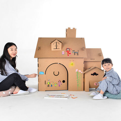 China DIY Cardboard House Toy Cardboard Rocket Playhouse Cardboard ...