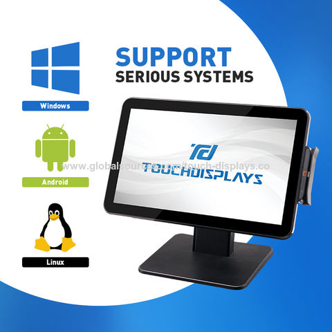 China 15.6 inch cheap android windows linux pos system dual screen on ...