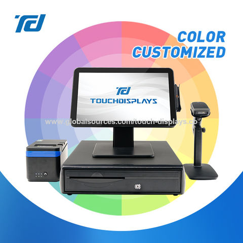 China 15.6 inch cheap android windows linux pos system dual screen on ...