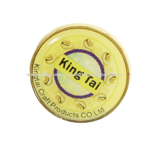 China Wearable Round Metal Pin w/ NFC chip integrated, compatible with ...