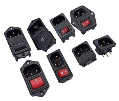 Ac power socket 2pins AC-018 Panel power Inlet sockets connector AC ...