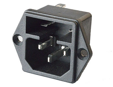 China IEC AC Power Socket 250V 15A 3 Pins with fuse Female power socket ...