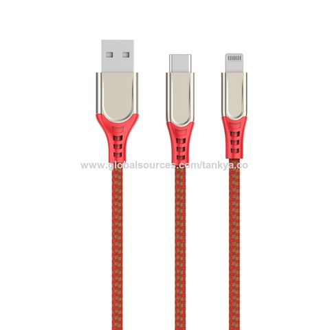China C89 Lightning to USB-A Data Cable Original Mfi Certified 2.4A ...