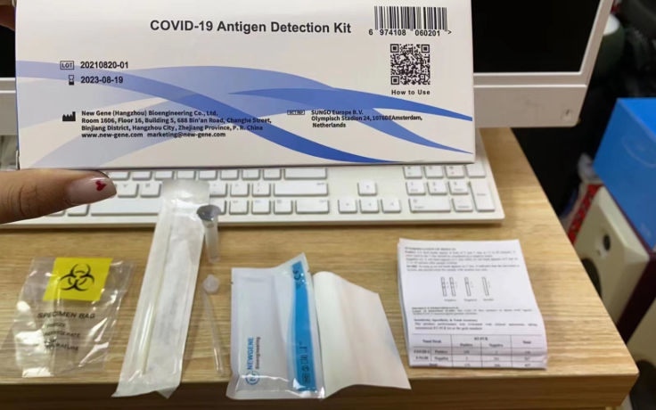 Stock Newgene Antigen Rapid Test Kit 2 in 1 Nasal Swab Sputum Saliva ...