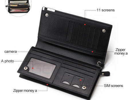 China WiFi 1080P HD Resolution Wallet Camera Moneybag Hidden Camera for ...