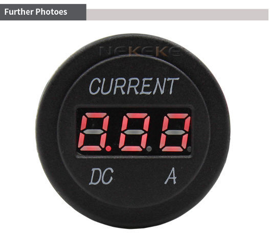 NEKEKE High quality DC 10A red digital amperemeter Current Meter for ...