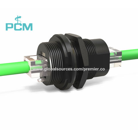 China IP67 RJ45 Feed Through Coupler on Global Sources,Double Head ...