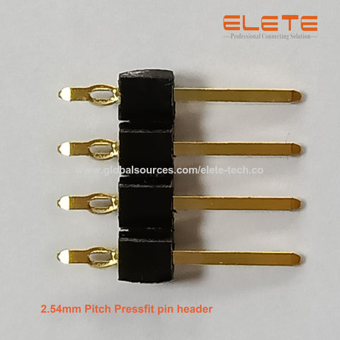 China 2.54mm Pitch Pressfit female header on Global Sources,Pressfit ...