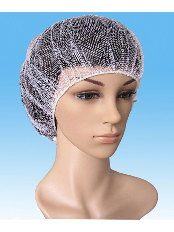 China Best Selling Disposable Nylon hair net Cap Round Disposable Net ...